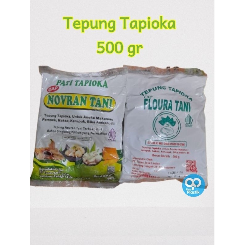 Jual tepung tapioka/ pati tapioka/ sagu novran & floura tani 500 gr ...