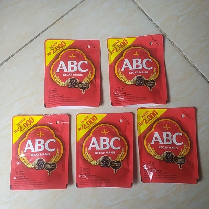 Jual Kecap ABC pouch 62g, isi 5pc | Shopee Indonesia