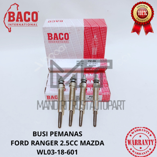 Jual BUSI PEMANAS BUSI DIESEL MAZDA FORD RANGER 2.5CC ORIGINAL BACO ...