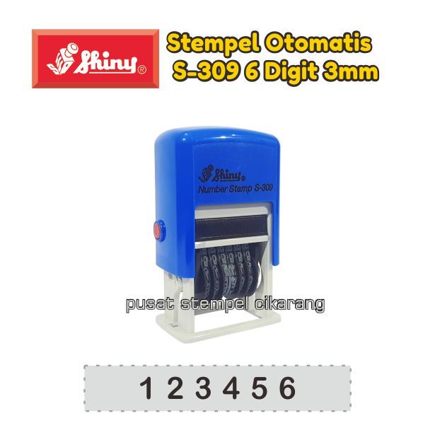 Jual Stempel Shiny S-309 6 Digit 3mm | Shopee Indonesia