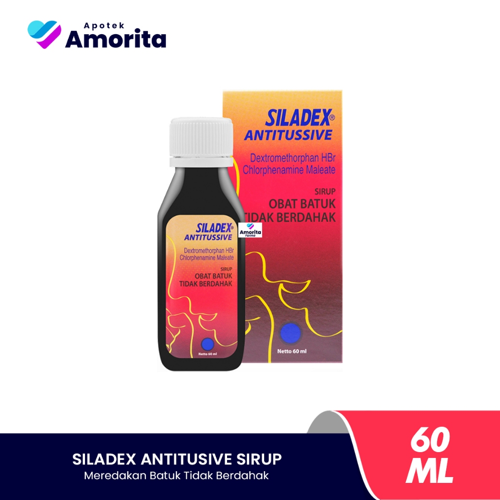 Jual SILADEX Antitussive Sirup Mengatasi Batuk Kering - 60 ml | Shopee ...