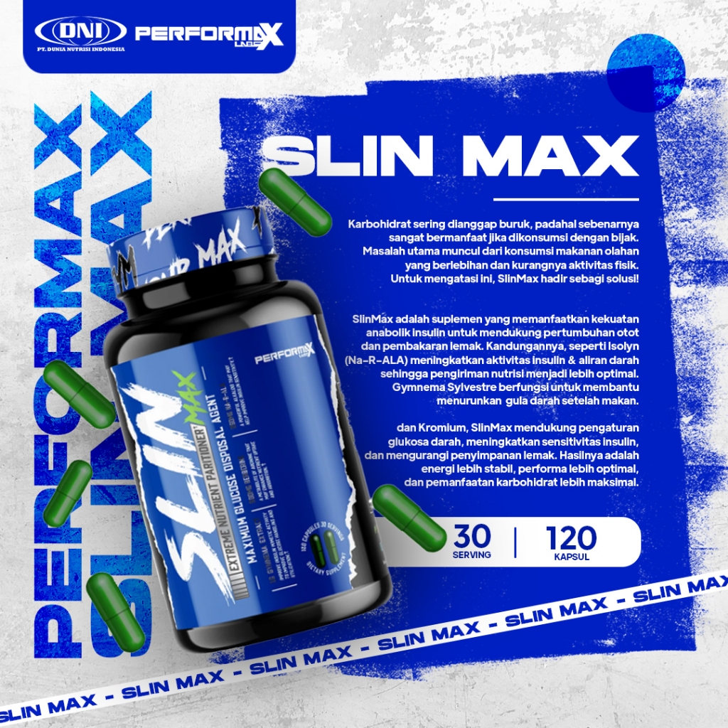 Jual PERFORMAX LABS SLIN MAX 120CAPS (30 SERV) | Shopee Indonesia