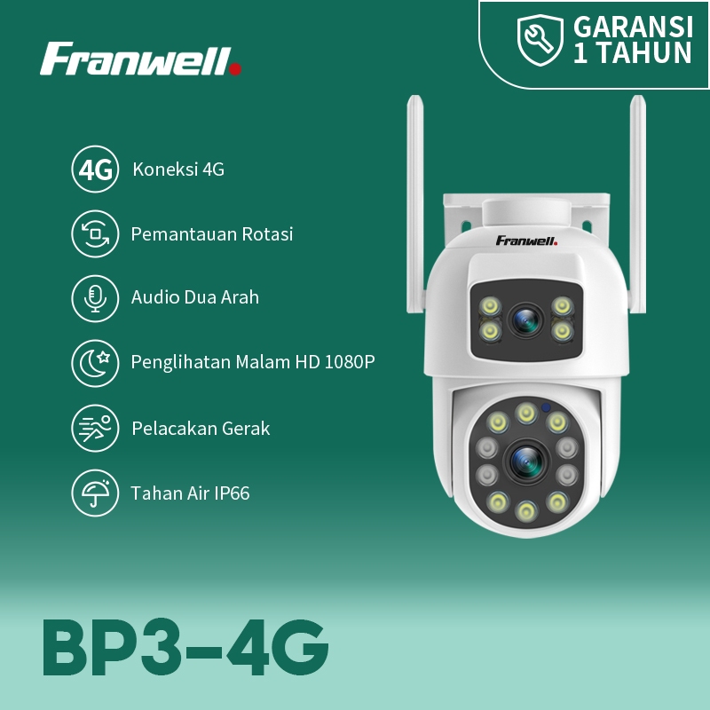 Jual Franwell CCTV Outdoor Tahan Air Kamera 1080P Bisa Putar 355° Audio ...