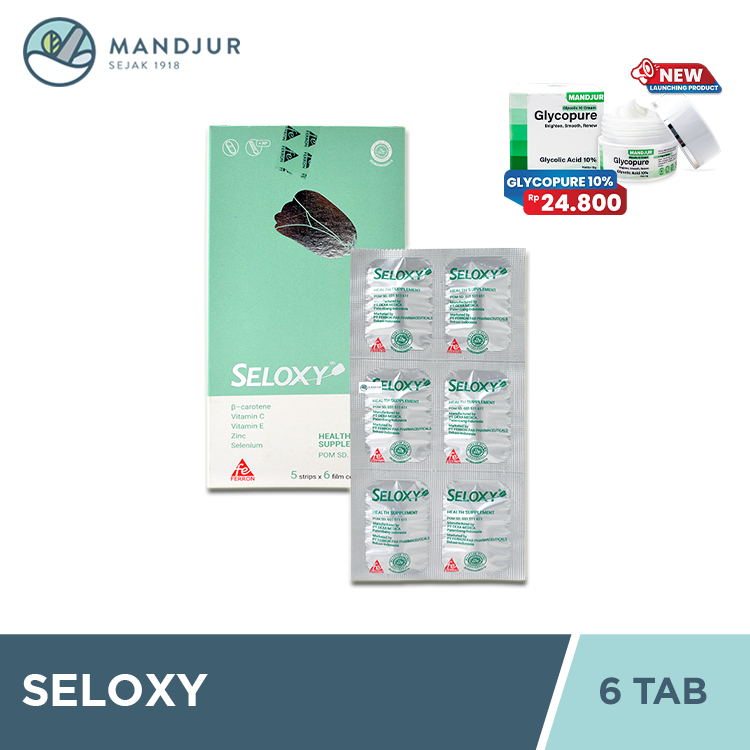 Jual Seloxy 6 Kaplet - Vitamin A, C, E, Zinc dan Selenium | Shopee ...