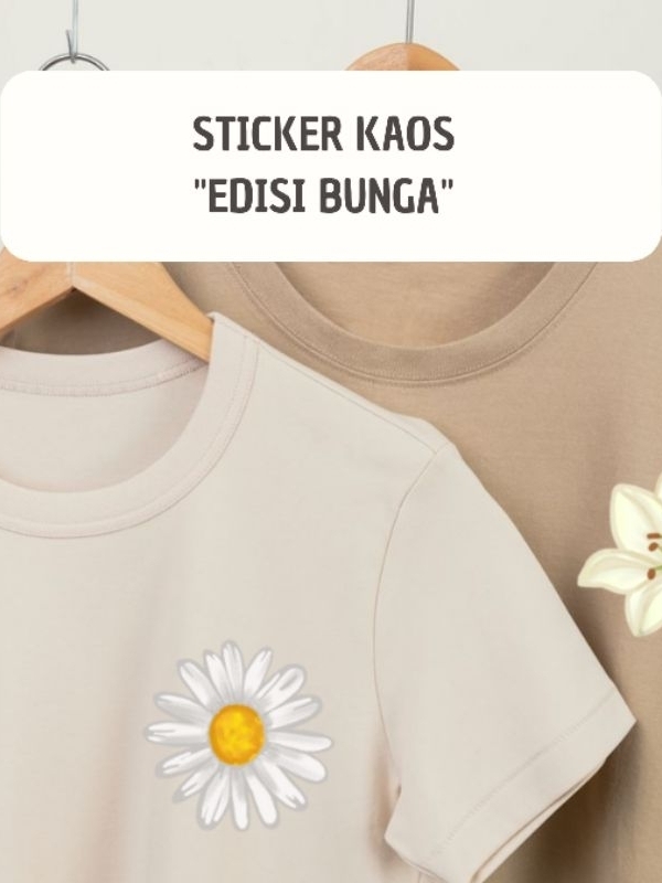 Jual Sticker Kain Gambar Bunga Sablon Setrika 7 cm cm DTF Satuan ...