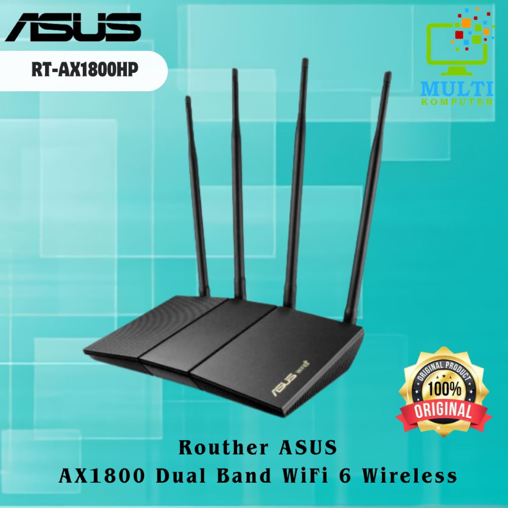Jual Routher ASUS RT-AX1800HP AX1800 Dual Band WiFi 6 Wireless | Shopee ...