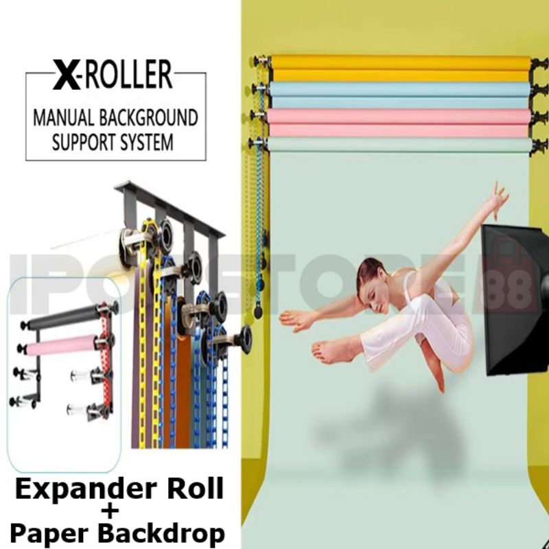 Jual Paket Background Paper Kertas Expander Roll Backdrop Studio 2Bar ...
