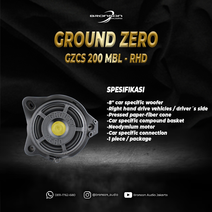 Jual SPEAKER GROUND ZERO GZCS 200 MBL - RHD | Shopee Indonesia
