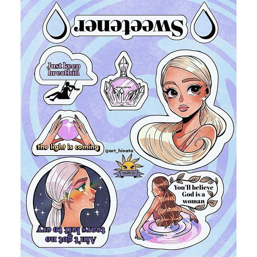 Jual Stiker Ariana Grande Sticker Aesthetic Laptop Tumblr HP Sticker ...