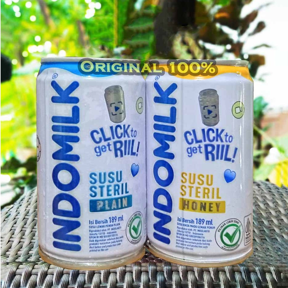 Jual Indomilk Susu Steril Plain Indomilk Honey 189ml Satuan Indomilk ...