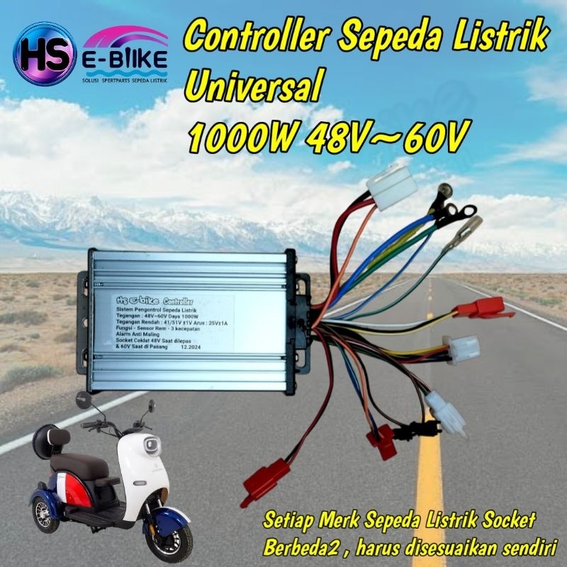 Jual Controller Sepeda Listrik Universal 1000W 48~60V | Shopee Indonesia