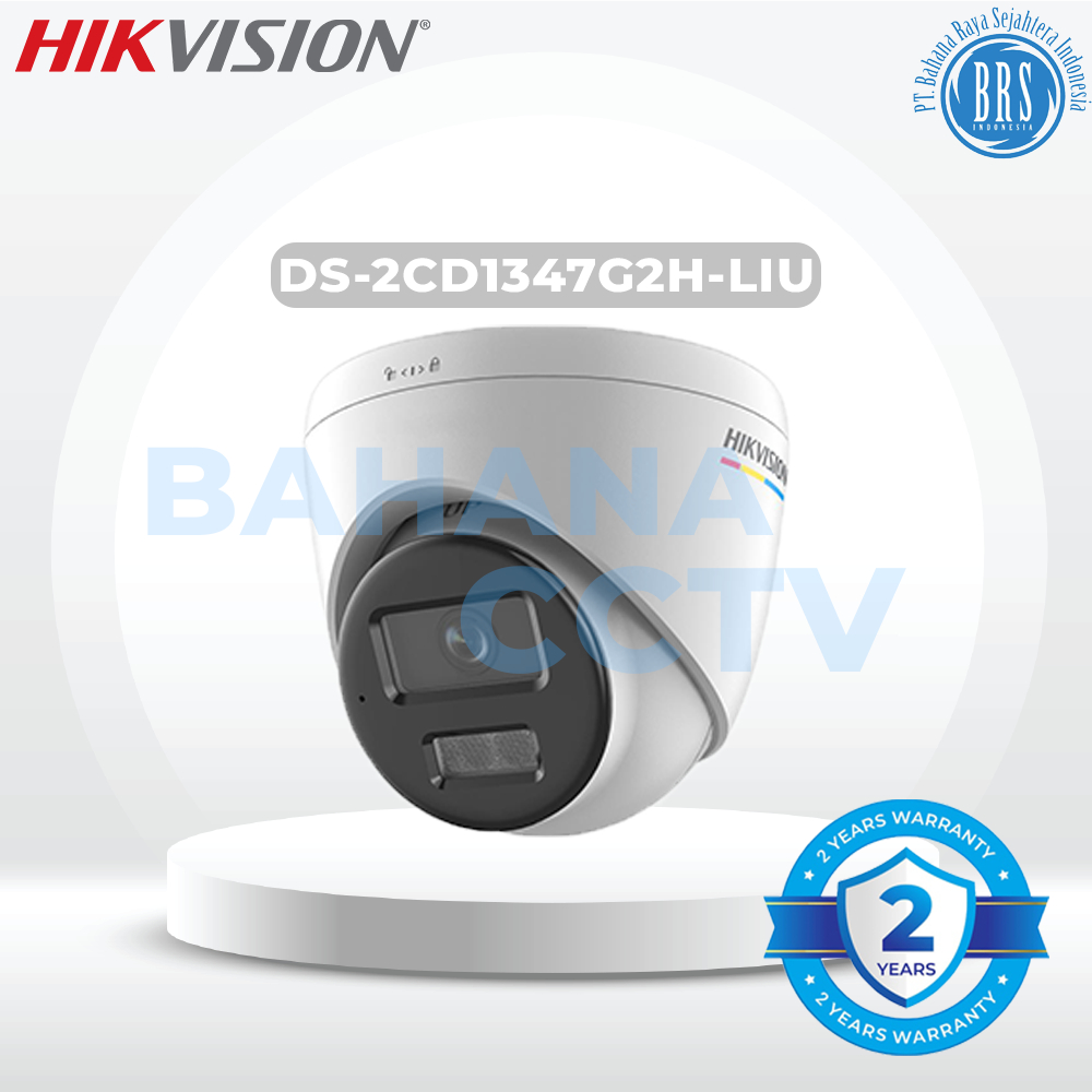 Jual HIKVISION - 4 MP ColorVu with Smart Hybrid Light Fixed Turret Network Camera DS-2CD1347G2H ...
