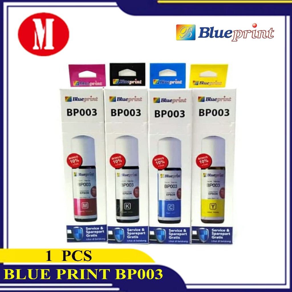 Jual Tinta Blueprint 003 for printer epson L1110 / L3110 / L3150 ...