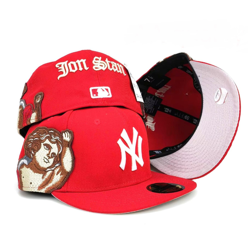 Jual Topi Snapback Fitted NY New York Yankees Jon Stan Red White Kids ...