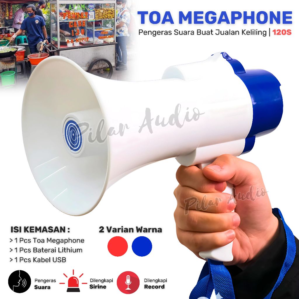 Jual Toa Speaker Buat Jualan Keliling MEGAPHONE 120S | Toa Megaphone ...