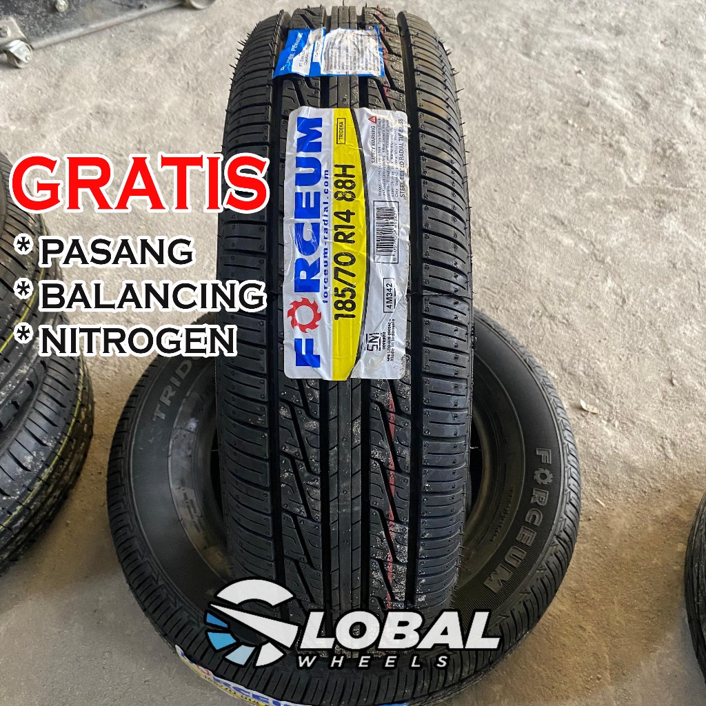 Jual Ban Mobil Radial Tubles Ring 14 Ukuran 185 70 R14 Merek Forceum Trideka Avanza, Kijang ...