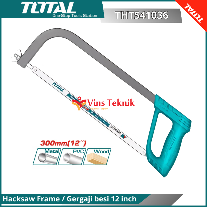 Jual TOTAL THT541036 Hacksaw Frame Gagang Gergaji besi 12 inch | Shopee ...