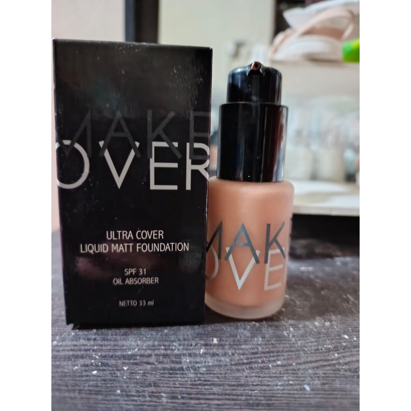 Jual Makeover Ultra Cover Liquid Matt Foundation SPF 31 Oil Absorber ...