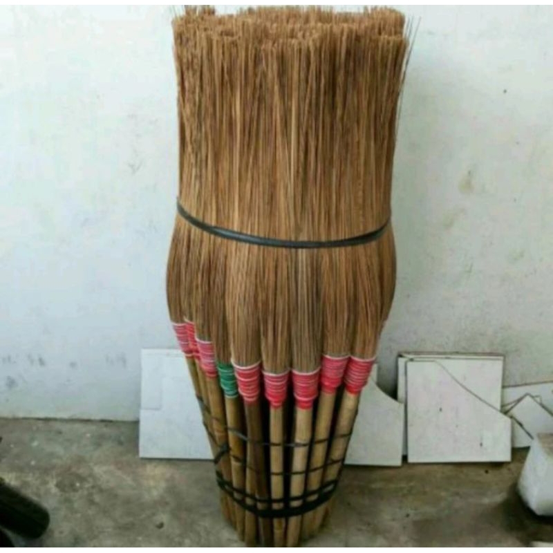 Jual Sapu Lidi Gagang Halaman / Sapu lidi Gagang Bambu Tebal / Sapu ...
