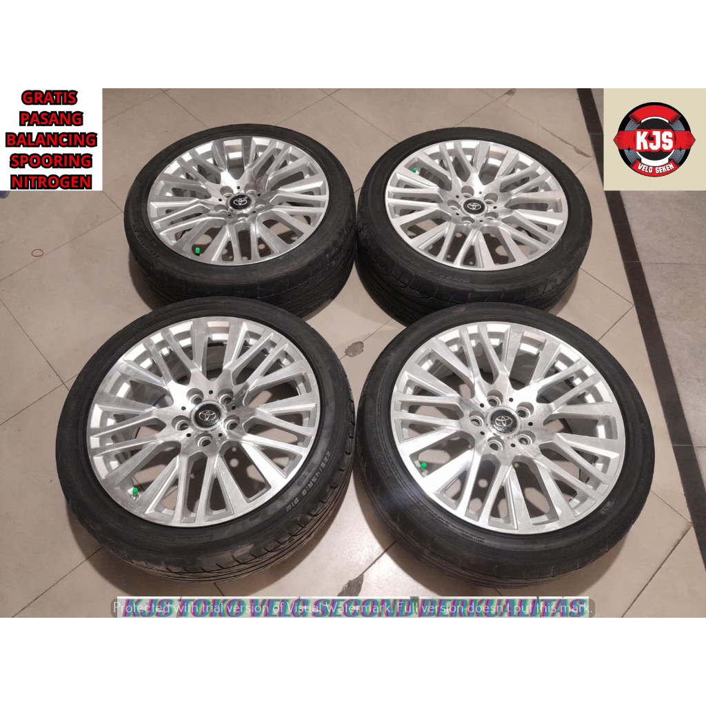 Jual VELG RACING SECOND MODEL REP VELLFIRE RING 18 LEBAR 7.5 RATA BAUT ...