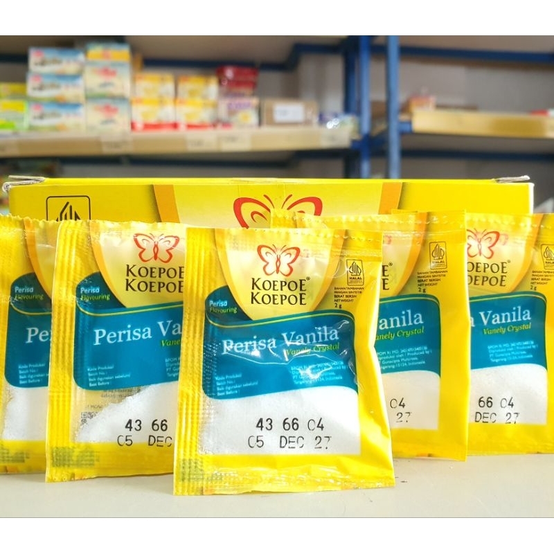 Jual Koepoe Vanilla Bubuk Sachet 2Gr (5 Sachet) / Koepoe Vanili Sachet ...