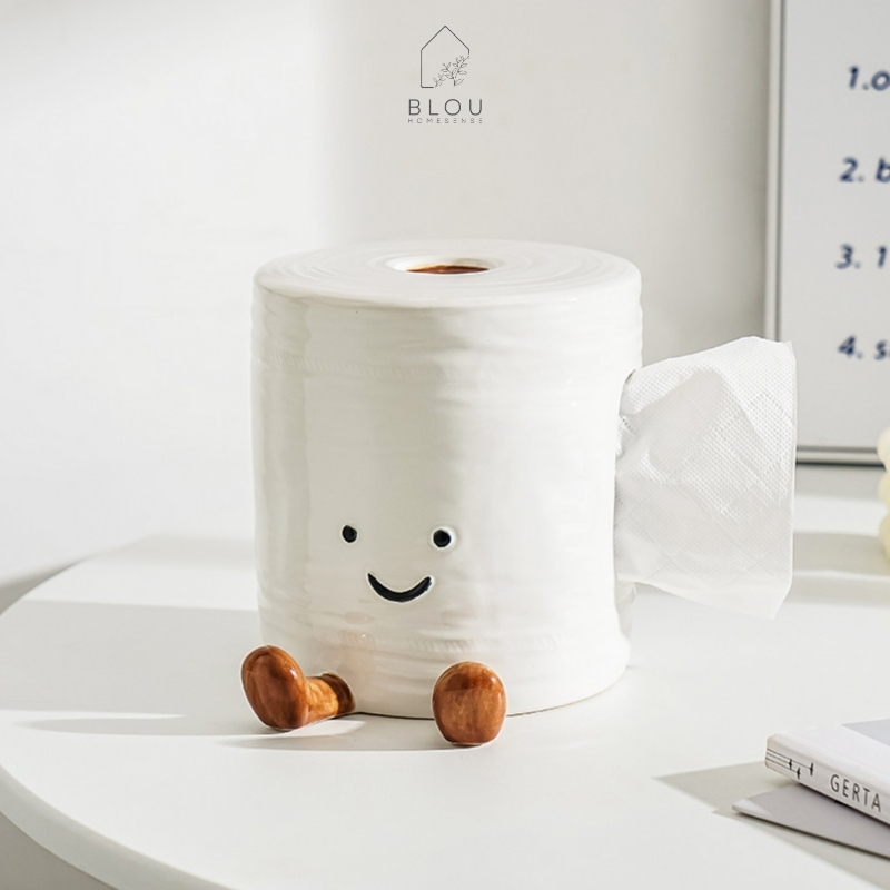 Jual Blou Tempat Tissue Keramik Unik Tissue Box Storage Home Living ...