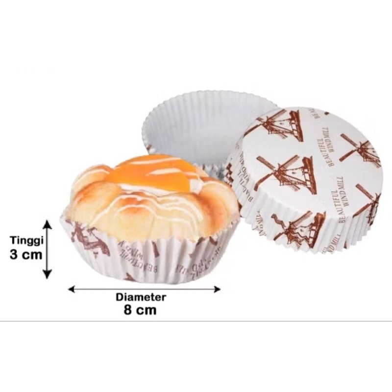 Jual PAPER CUP ROTI BULAT DAN PANJANG ISI 50LEMBAR | Shopee Indonesia
