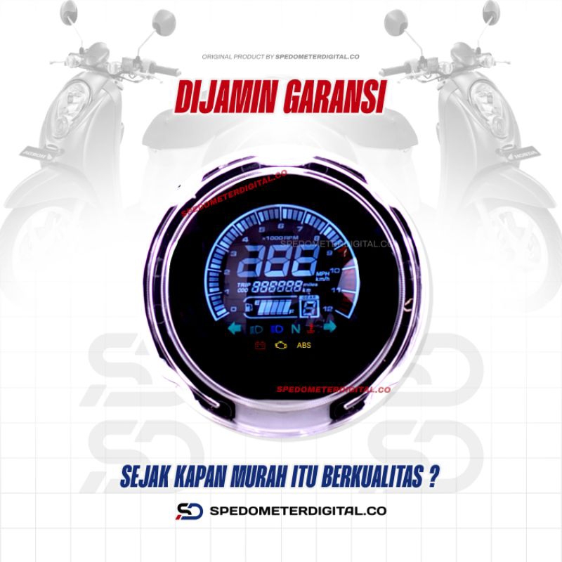 Jual Spedometer Digital Custom Honda Scoopy 2016 | Shopee Indonesia