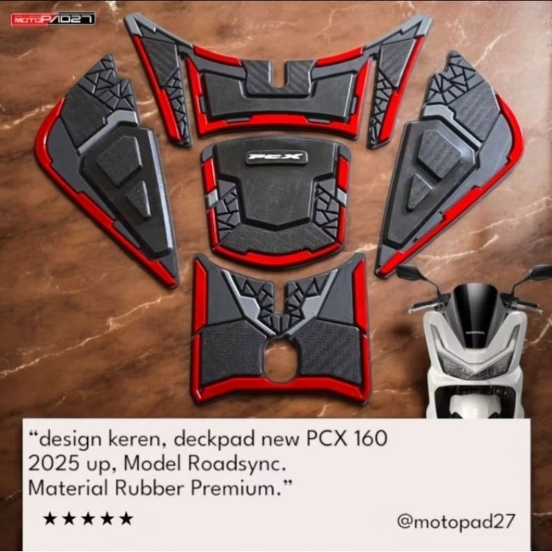 Jual Motopad27 PCX 160 2025 (CBS/ABS/RoadSync) Body Protector Rubber ...