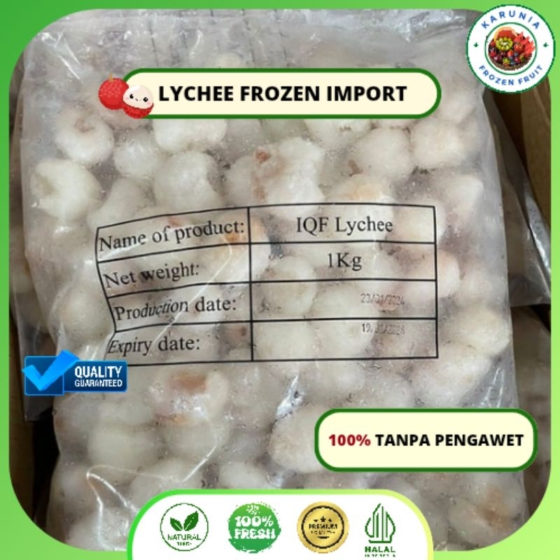 Jual IQF LYCHEE FROZEN/LYCHEE PREMIUM/LYCHEE IMPORT/LECI BEKU | Shopee ...