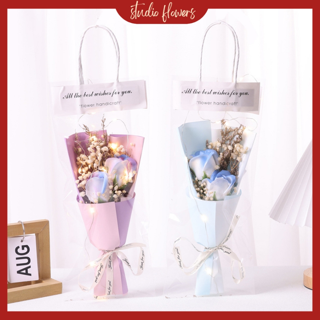 Jual Plastik Buket Bunga OPPPlastik Buket Transparan Tas Buket OPP ...