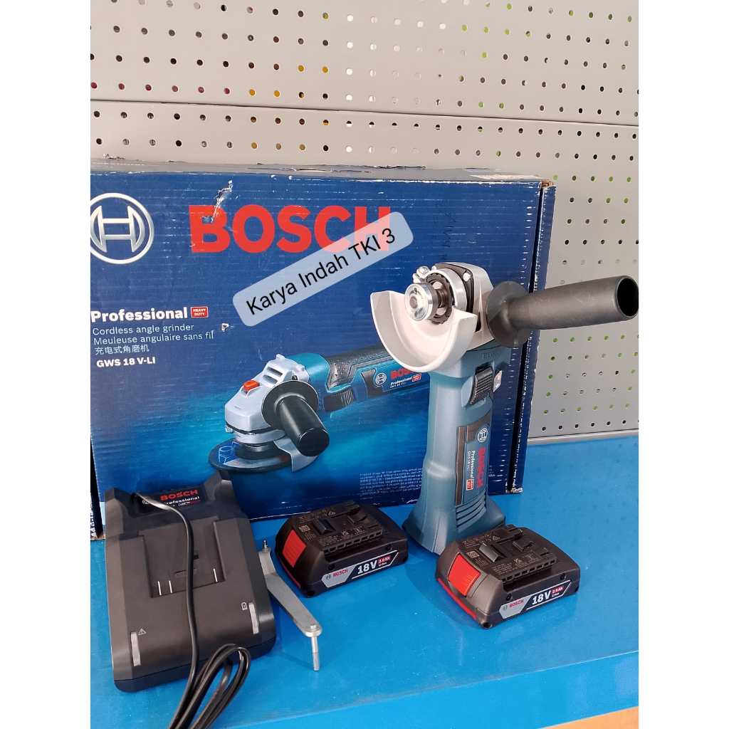 Jual Bosch GWS18V-Li GWS 18V Mesin Selep Gurinda Tangan Baterai ...