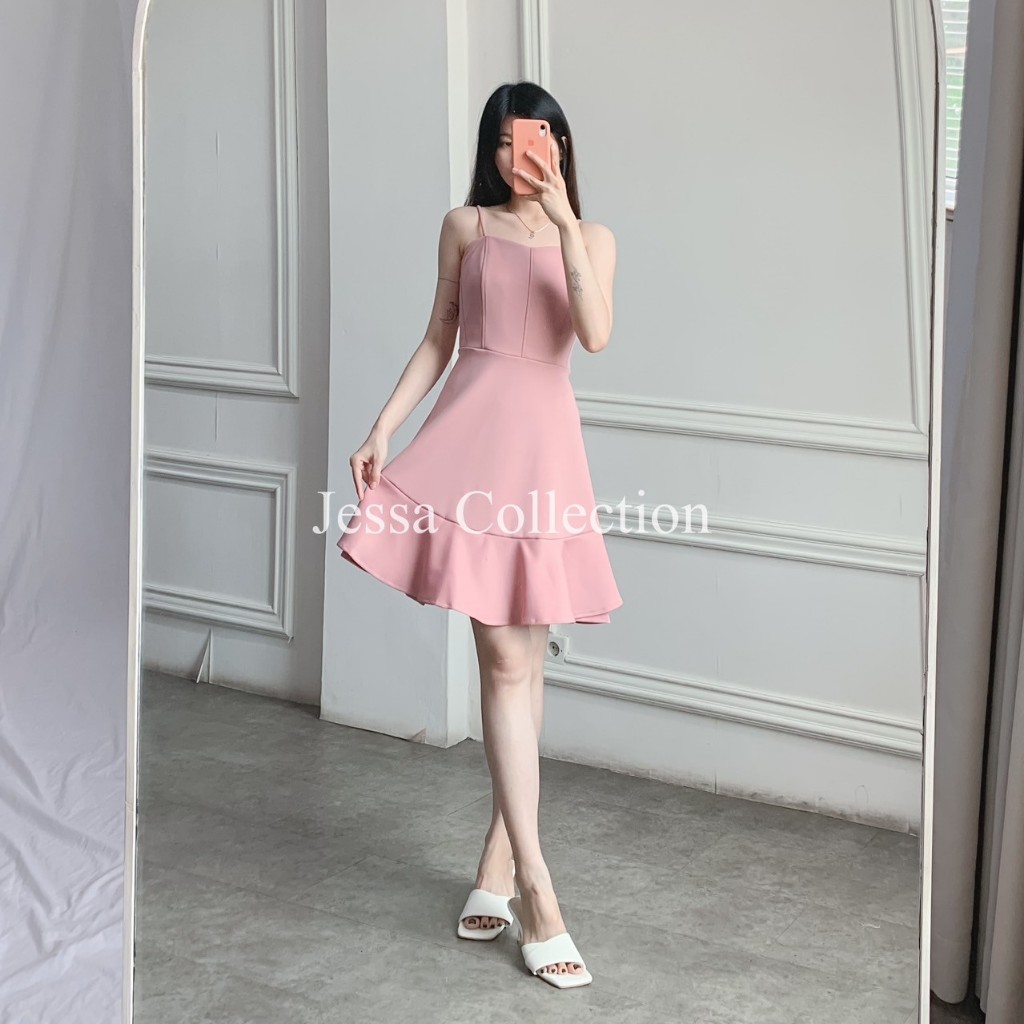 Jual Mini Dress Scuba Rapunzel FG Gaun Mini Pesta Natal Simple Tanpa ...
