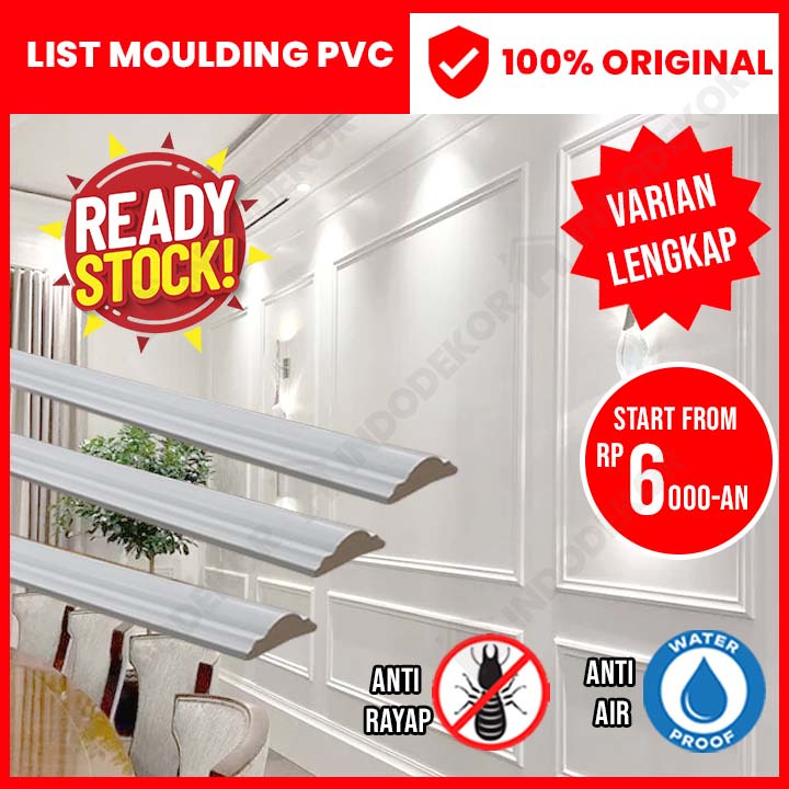 Jual List Wall Moulding PVC - List Dinding / Lis Profil Dinding ...