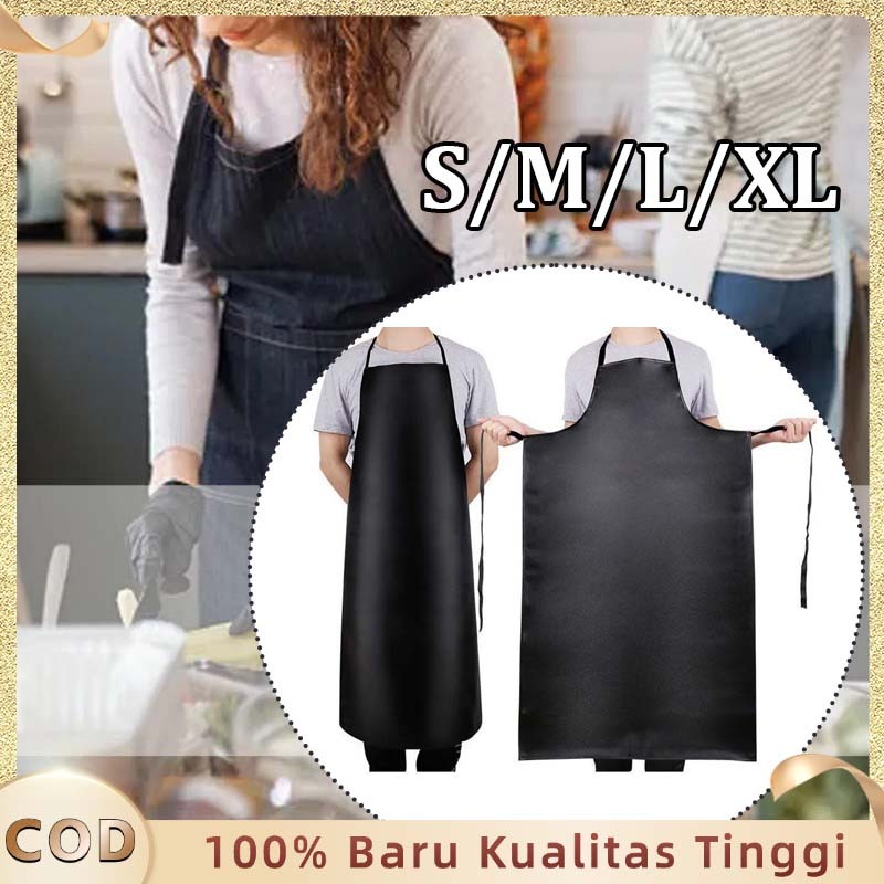 Jual Apron Bahan Kulit Celemek Apron Waterproof Untuk Chef Pelayan Cafe ...
