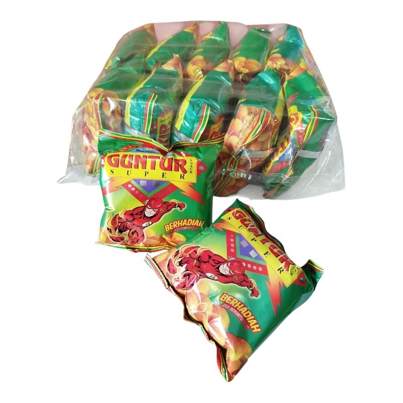 Jual guntur super snack berhadiah uang tunai isi 10pcs | Shopee Indonesia