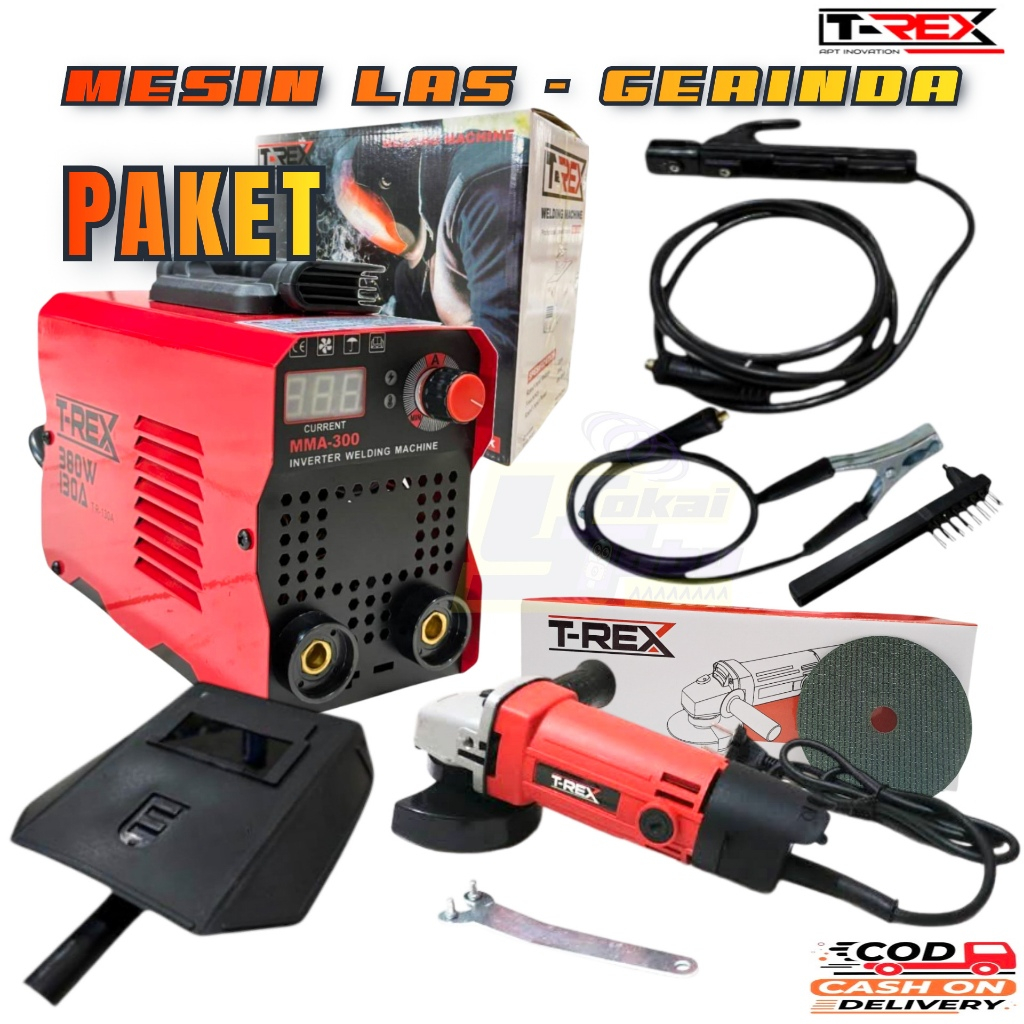 Jual Combo Paket Mesin Las Inverter mesin las listrik 380 Watt 300 MMA ...