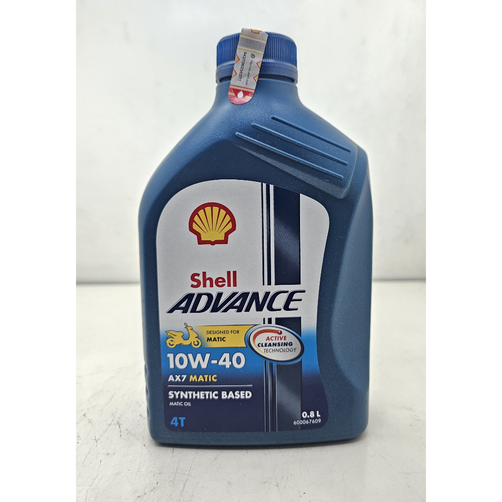 Jual Oli Shell Advance AX7 10W-40 (0.8L) Oli Motor Matic Original (Asli ...