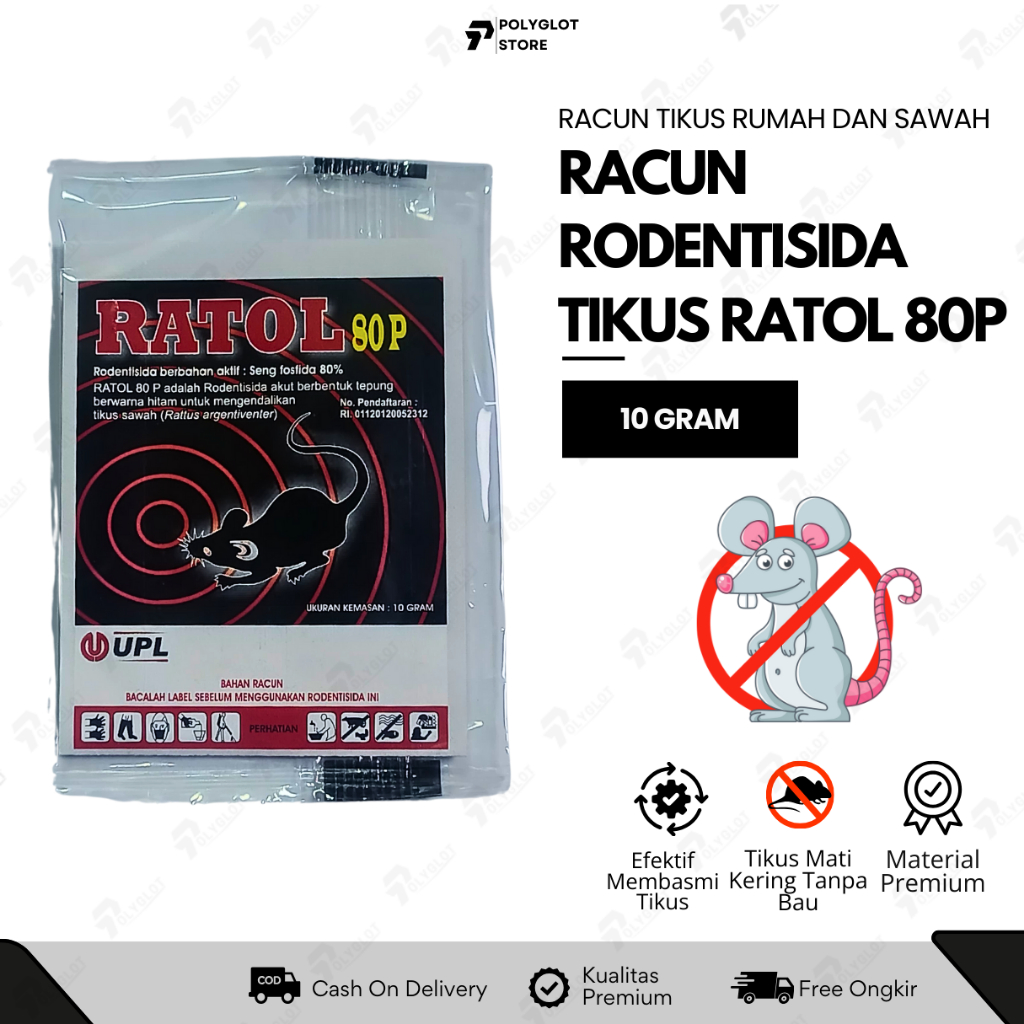 Jual RATOL ORIGINAL RACUN TIKUS RODENTISIDA MATI KERING | Shopee Indonesia