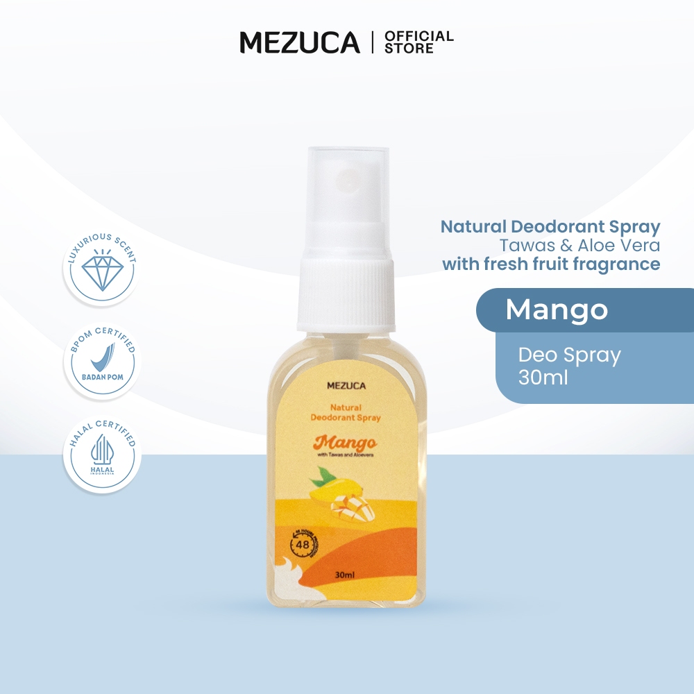 Jual MANGO Deodoran Spray Mezuca Deodorant Tawas dan Aloevera dengan ...