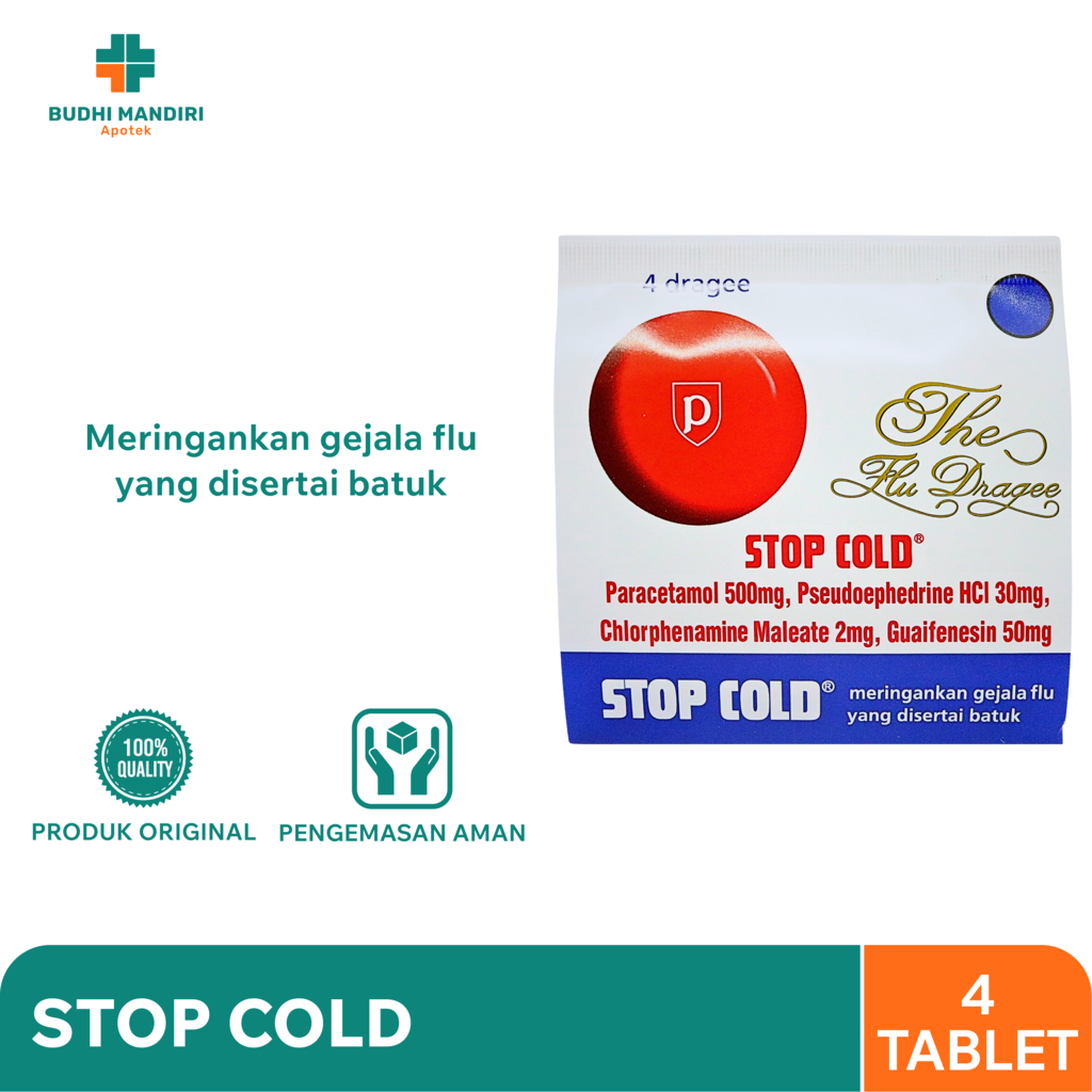 Jual Stop Cold (1 Strip) - Meringankan Gejala Flu | Shopee Indonesia