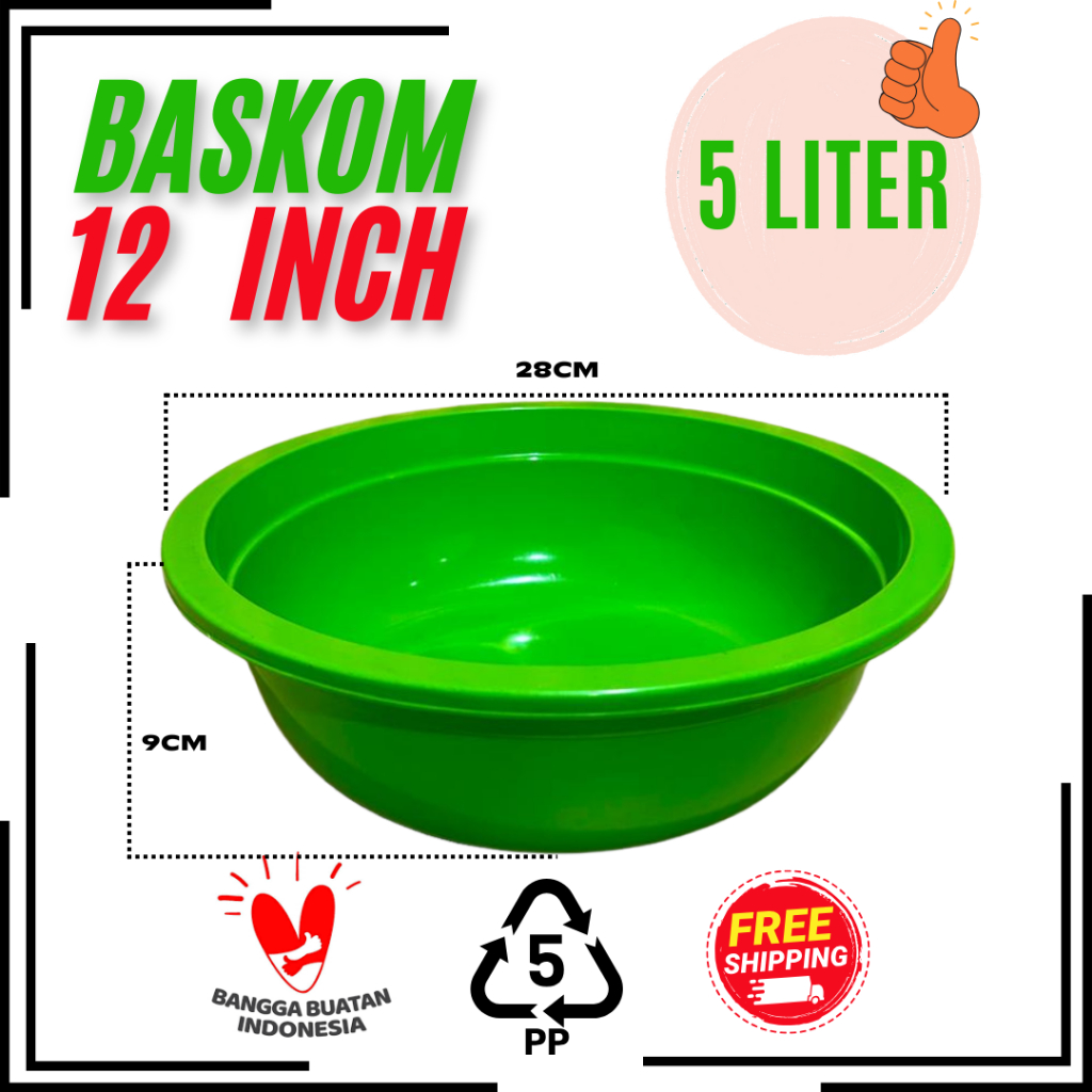 Jual PROMO 12 PCS Baskom Army 12 Inch | Shopee Indonesia