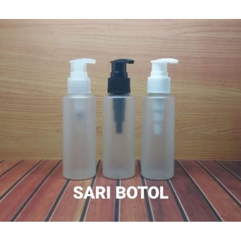 Jual BOTOL PUMP 100ML RF FROSTED TUTUP PUMP LOTION VARIAN WARNA / BOTOL PUMP 100ML NATURAL ...