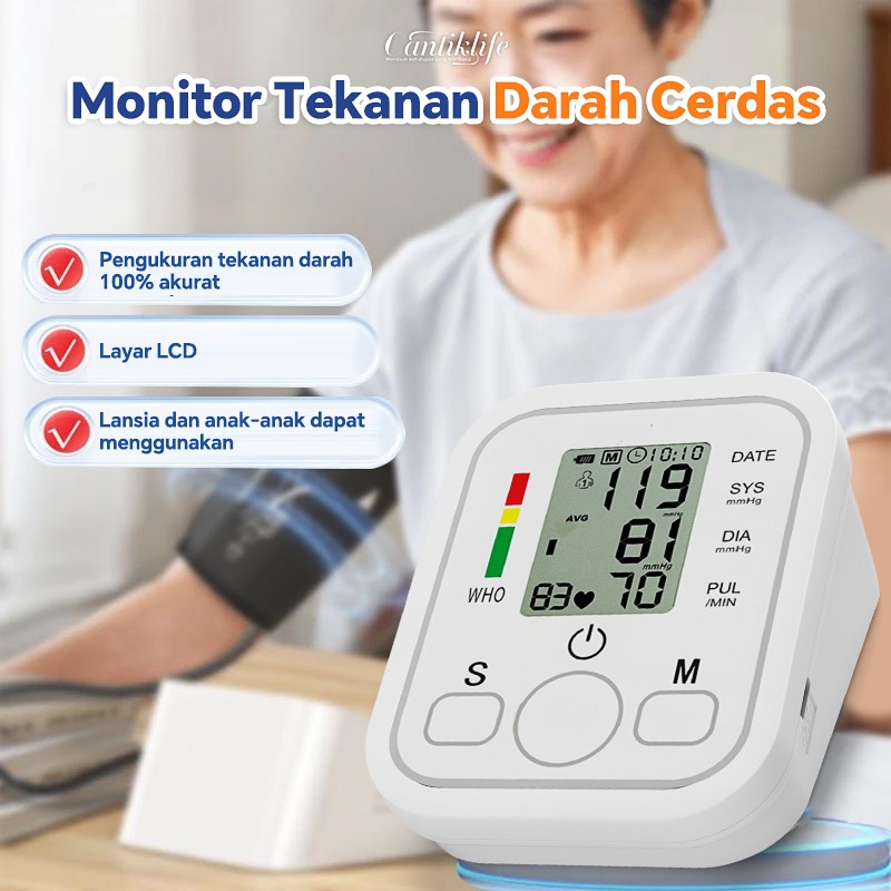 Jual 【Digunakan di Rumah】Blood Pressure Monitor Tensimeter Digital Alat ...