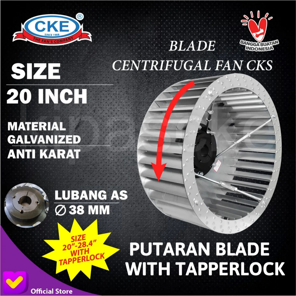 Jual Blade Blower 20" Baling blower Centrifugal Fan Wheel sirocco (Kiri ...