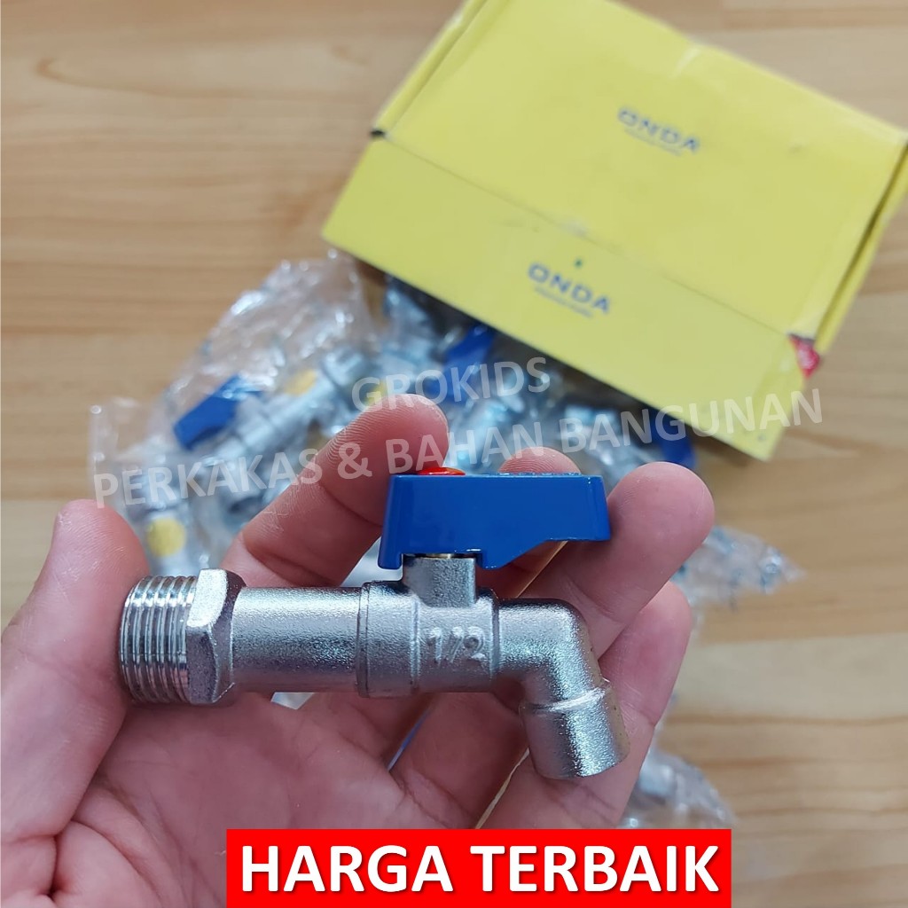Jual ONDA Kran Air BC 1/2” | Kran Tembok / Taman 1/2inch | Shopee Indonesia