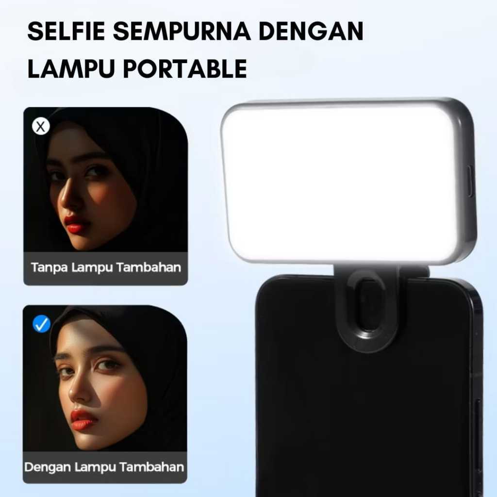Jual Portable 3 warna LED Light untuk Selfie, dan Fotografi Lampu Saku Kecantikan dan Penggunaan ...
