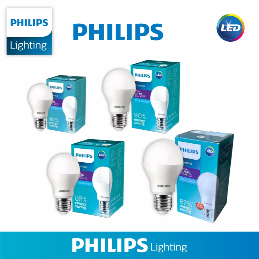 Jual PHILIPS LAMPU LED BULB ESSENTIAL ESS 3W 5W 9W 15W WATT PUTIH ...