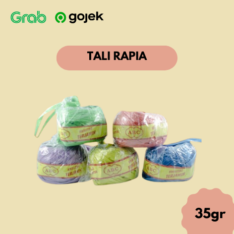 Jual Tali Rafia ABC Kecil - Tali Rapia Warna 35 Gram | Shopee Indonesia