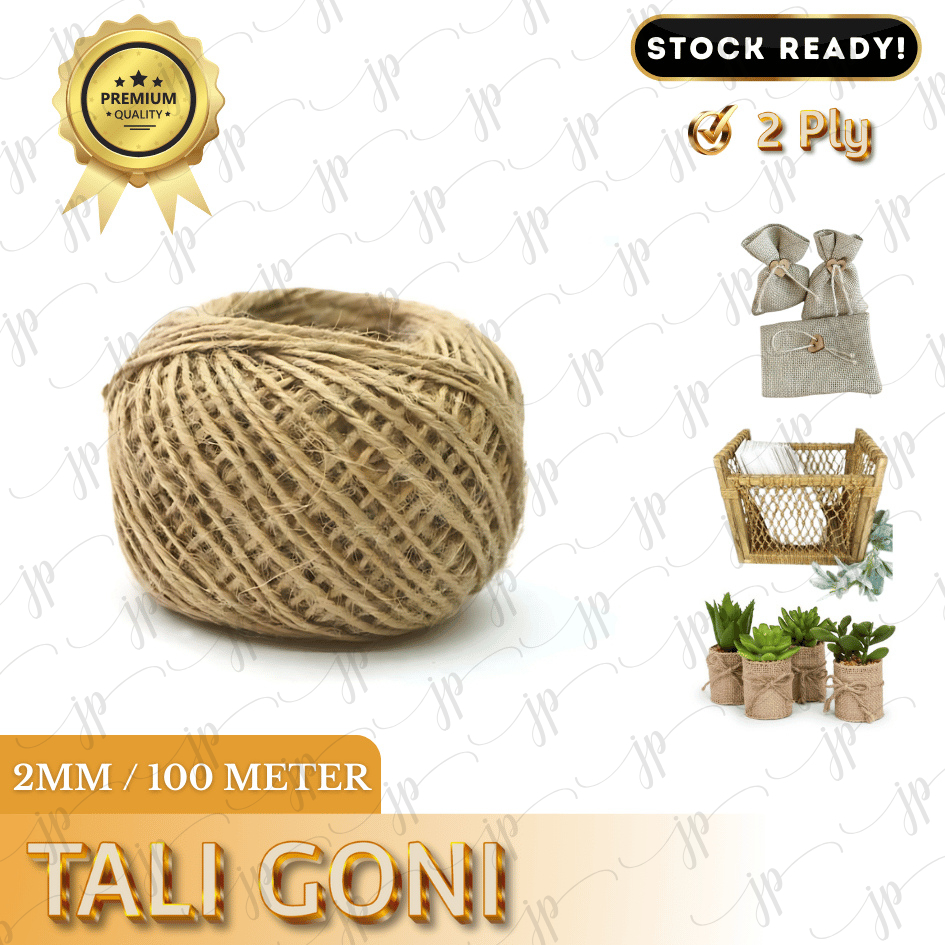 Jual TALI GONI PER 100 METER (2 PLY/ 2 MM) PENJEPIT FOTO TALI RAM 100 ...